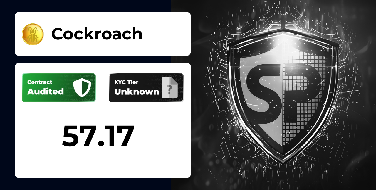 Cockroach | SolidProof TrustNet