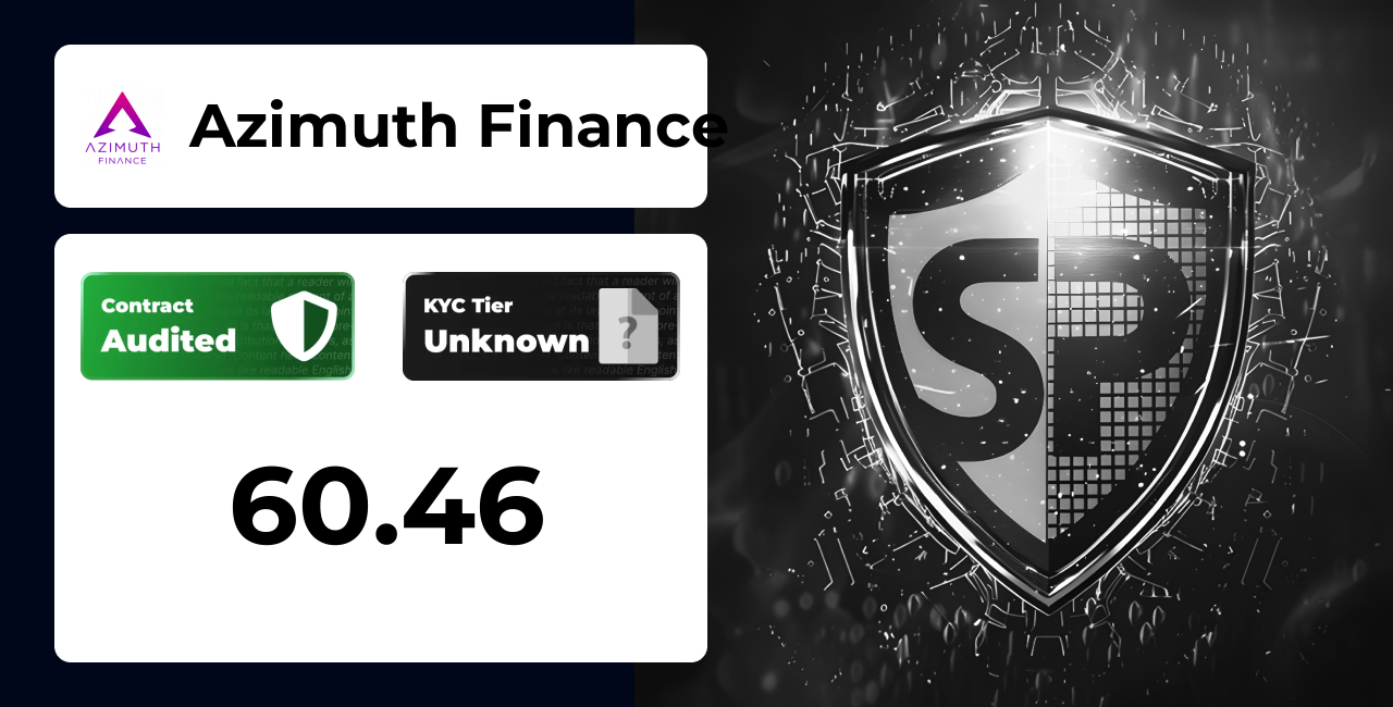 Azimuth Finance | SolidProof TrustNet