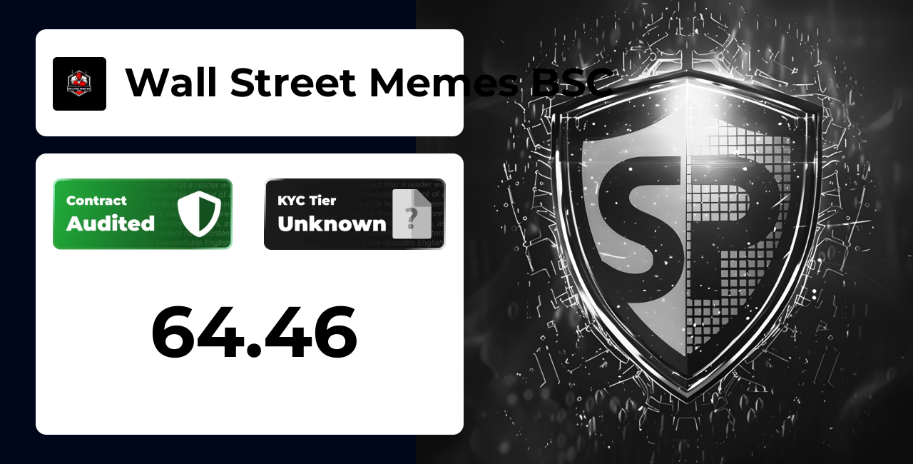 Wall Street Memes BSC | SolidProof TrustNet