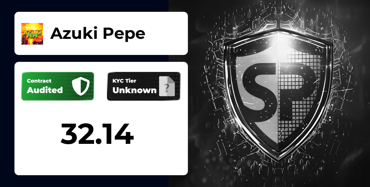 Azuki Pepe | SolidProof TrustNet