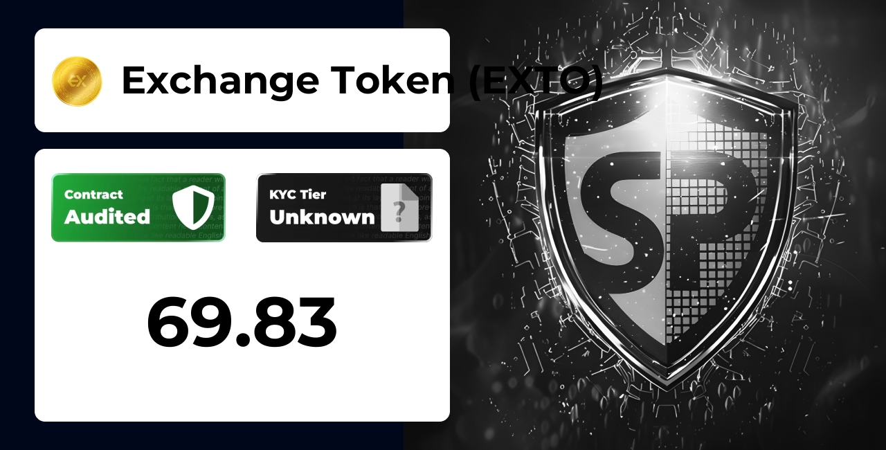 Exchange Token (EXTO) | SolidProof TrustNet