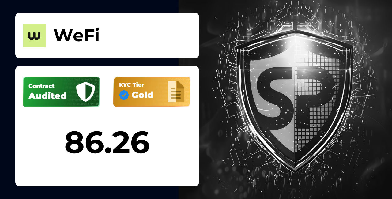 WeFi | SolidProof TrustNet