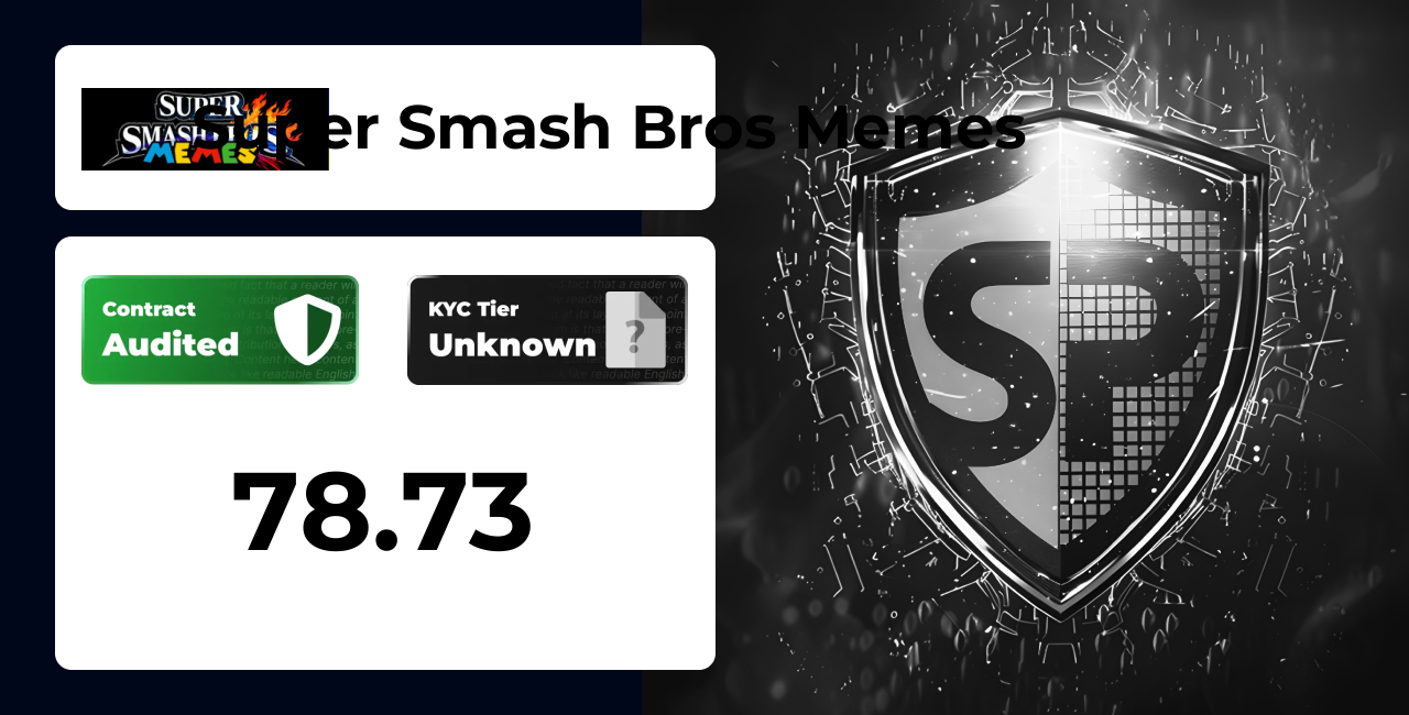 Super Smash Bros Memes | SolidProof TrustNet