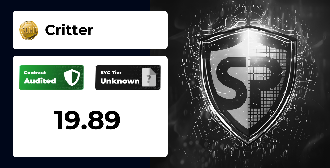 Critter | SolidProof TrustNet