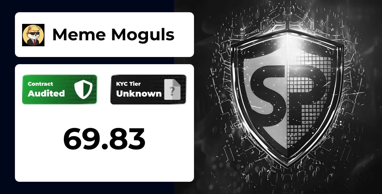 Meme Moguls | SolidProof TrustNet