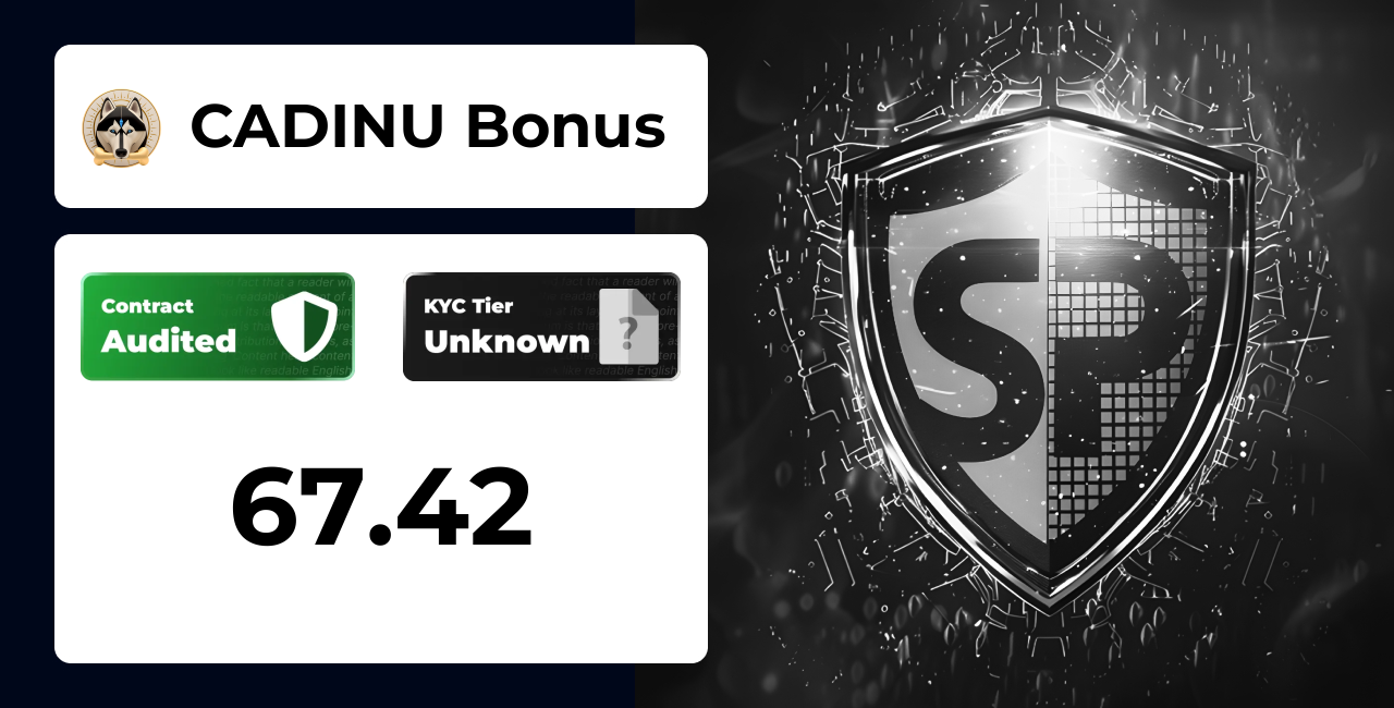 CADINU Bonus | SolidProof TrustNet
