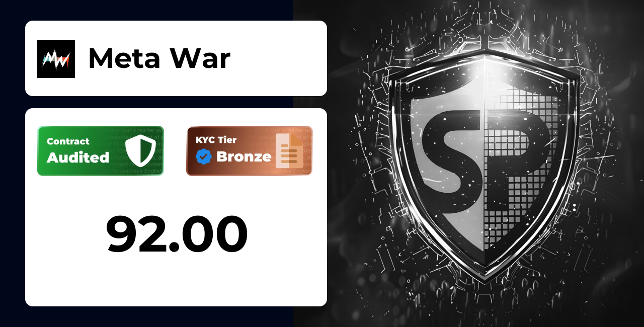 Meta War | SolidProof TrustNet