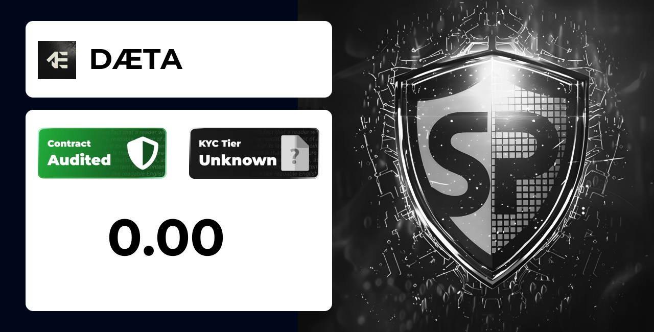 DÆTA | SolidProof TrustNet