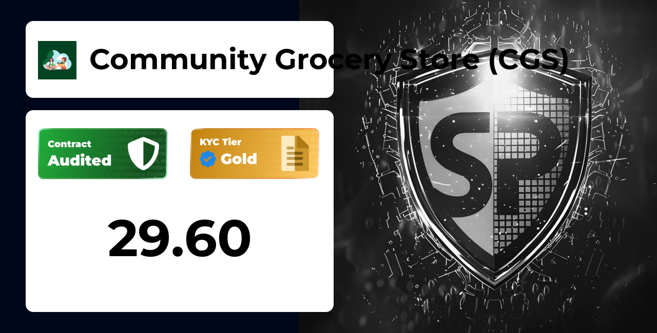 Community Grocery Store (CGS) | SolidProof TrustNet