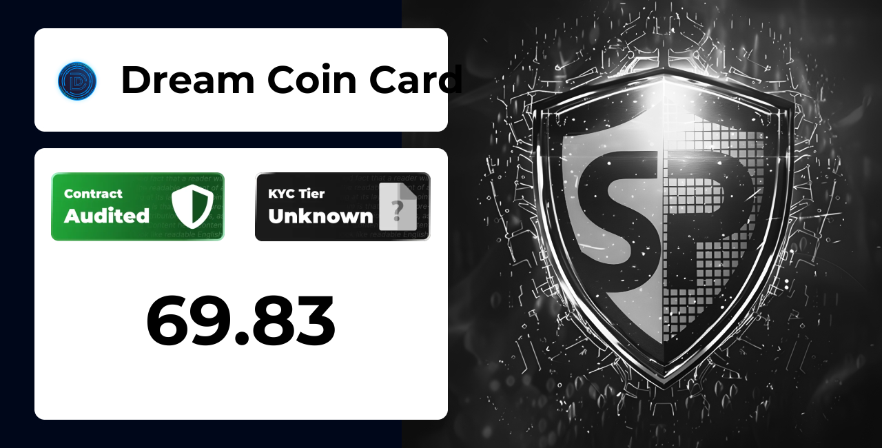 Dream Coin Card | SolidProof TrustNet