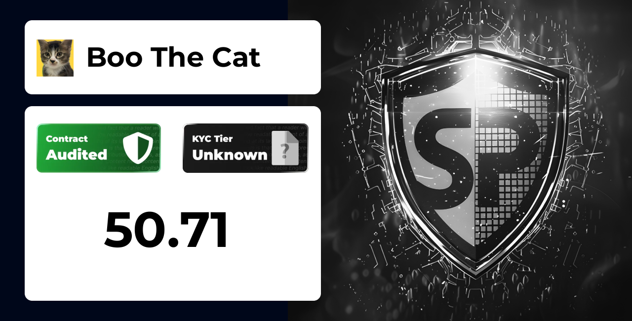 Boo The Cat | SolidProof TrustNet