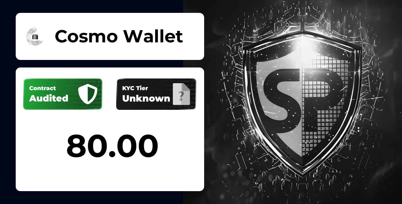 Cosmo Wallet | SolidProof TrustNet