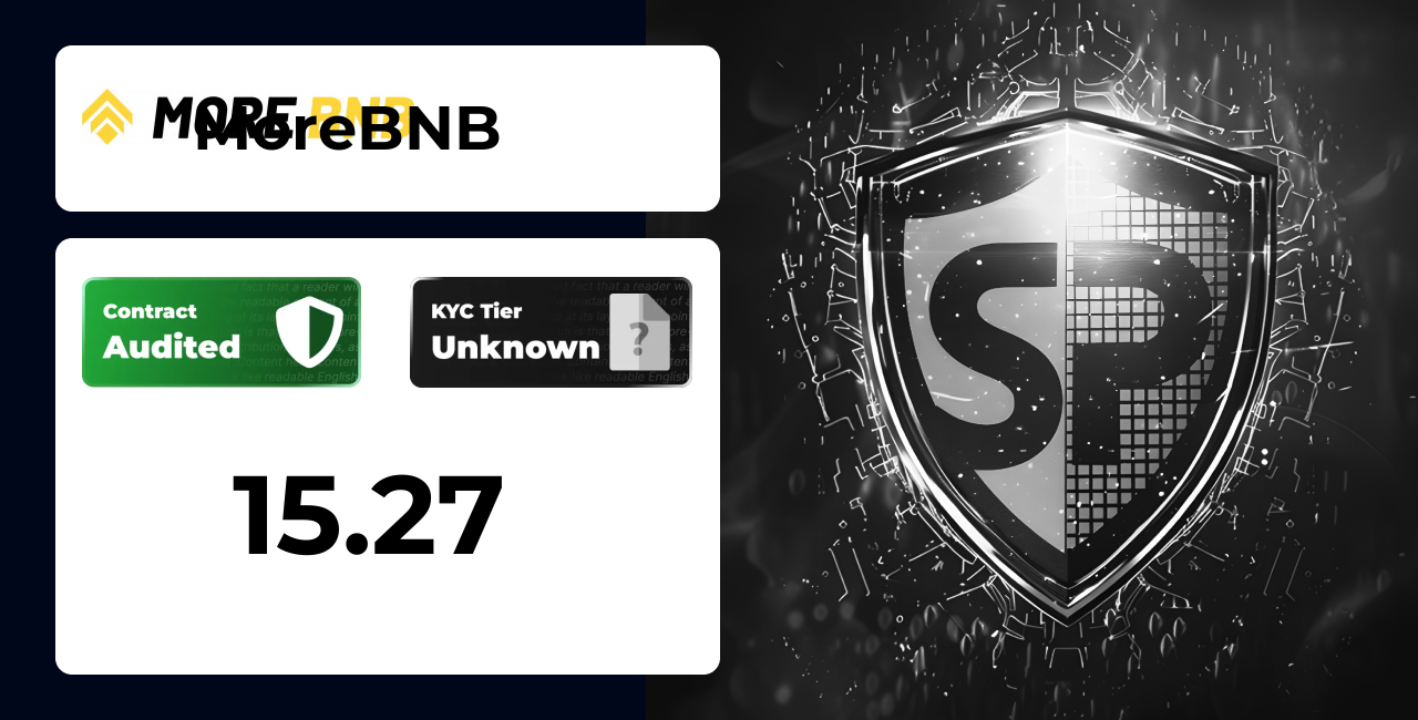 MoreBNB | SolidProof TrustNet