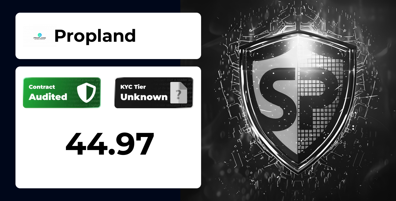 Propland | SolidProof TrustNet