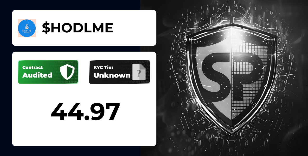 $HODLME | SolidProof TrustNet