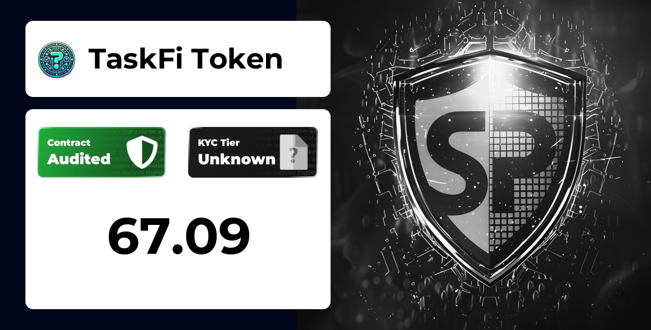 TaskFi Token | SolidProof TrustNet